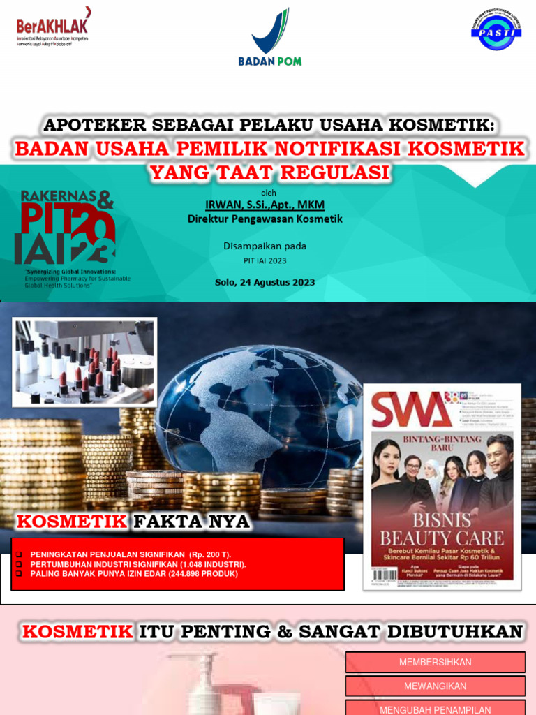 4.1. Menjadi Badan Usaha Pemilik Notifikasi Yang Taat Regulasi-Apt. Irwan, S.Si., MKM | PDF