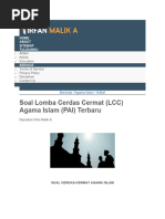 Soal LCC Pai | PDF