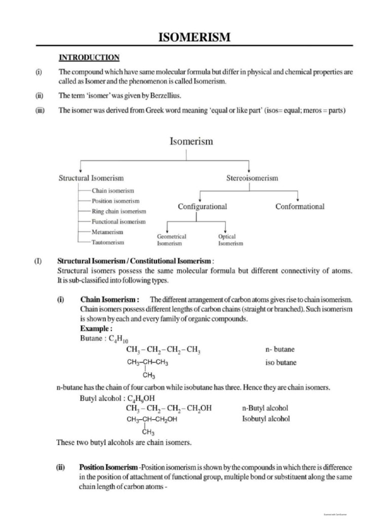 JEE Main_OC_Isomerism-(E) (1) | PDF