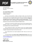 Summer Outing Solicitation Letter | PDF