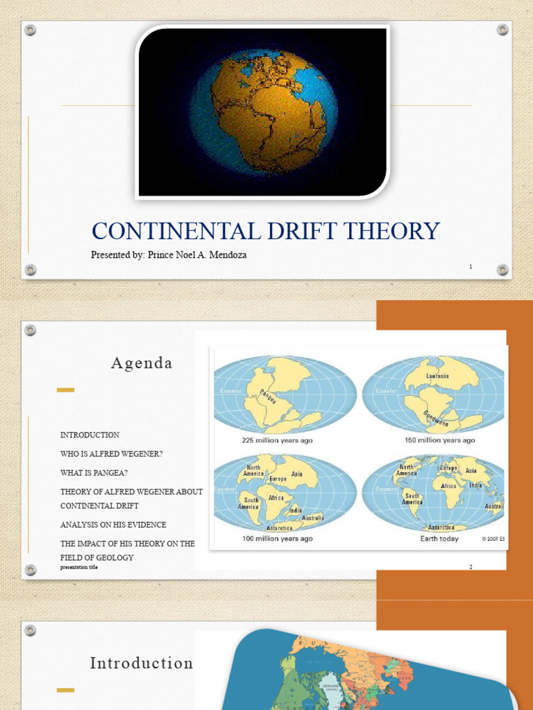 Overview of Continental Drift Theory | PDF | Plate Tectonics | Continent