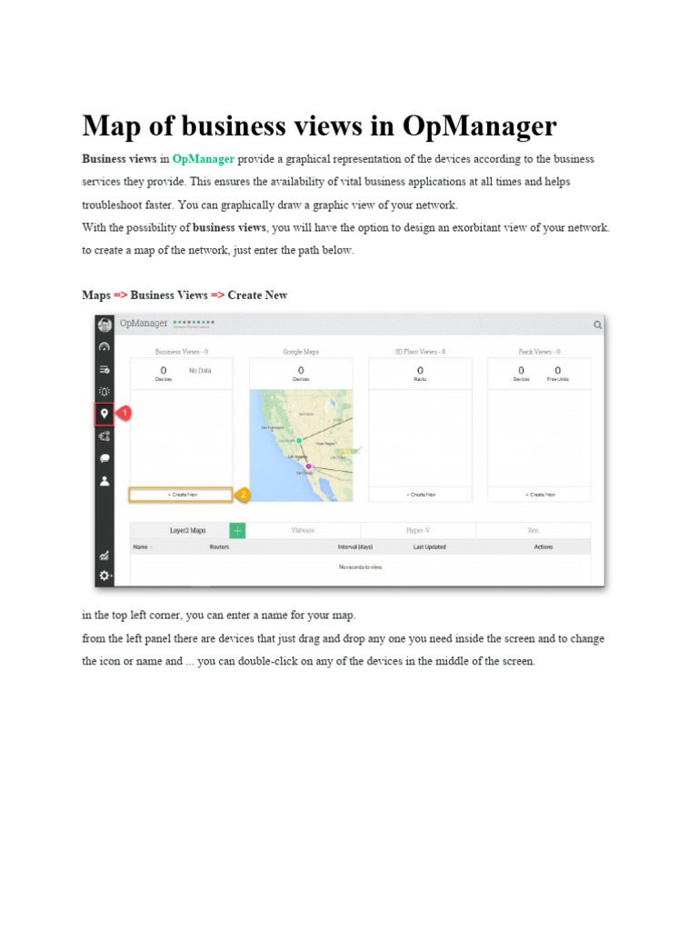 OpManager Business View Guide | PDF