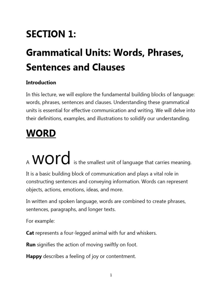 Ges 102 Lecture Note | PDF | Adverb | Adjective