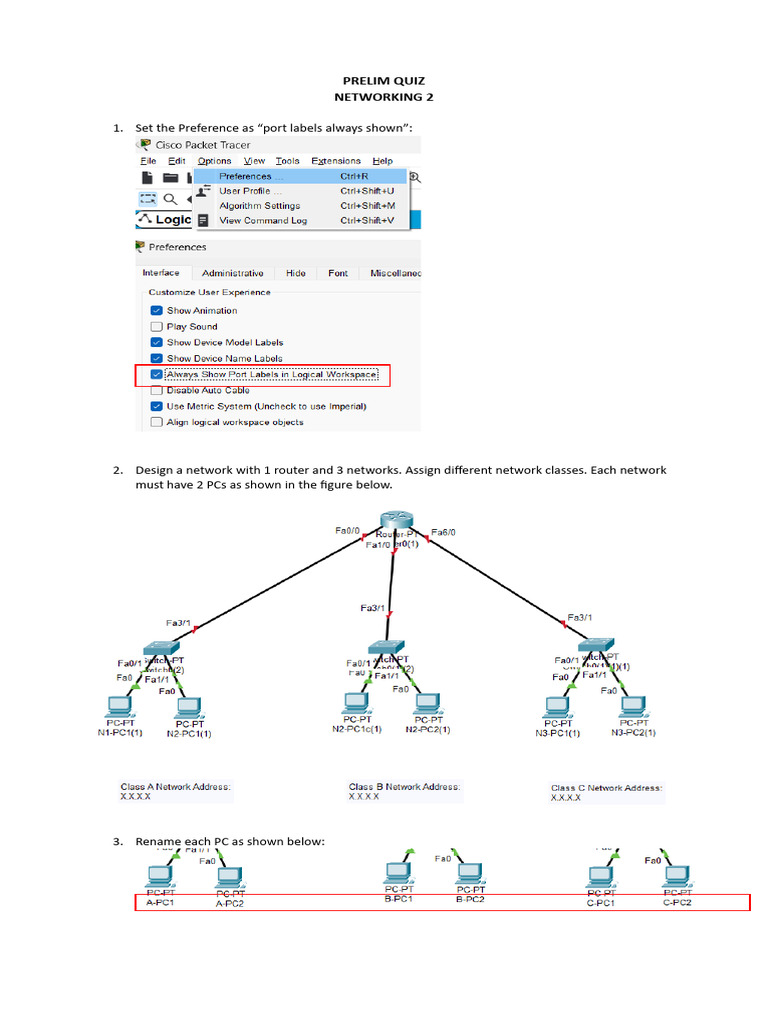 PRELIM-QUIZ-in-Networking-2-Lab | PDF