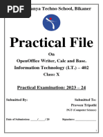 LibreOffice Writer Practical Assignments | PDF | Spreadsheet | Data Type