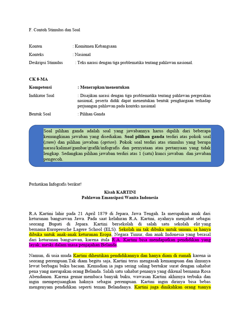 2023 - Soal Dan Stimulus | PDF | Ilmu Sosial