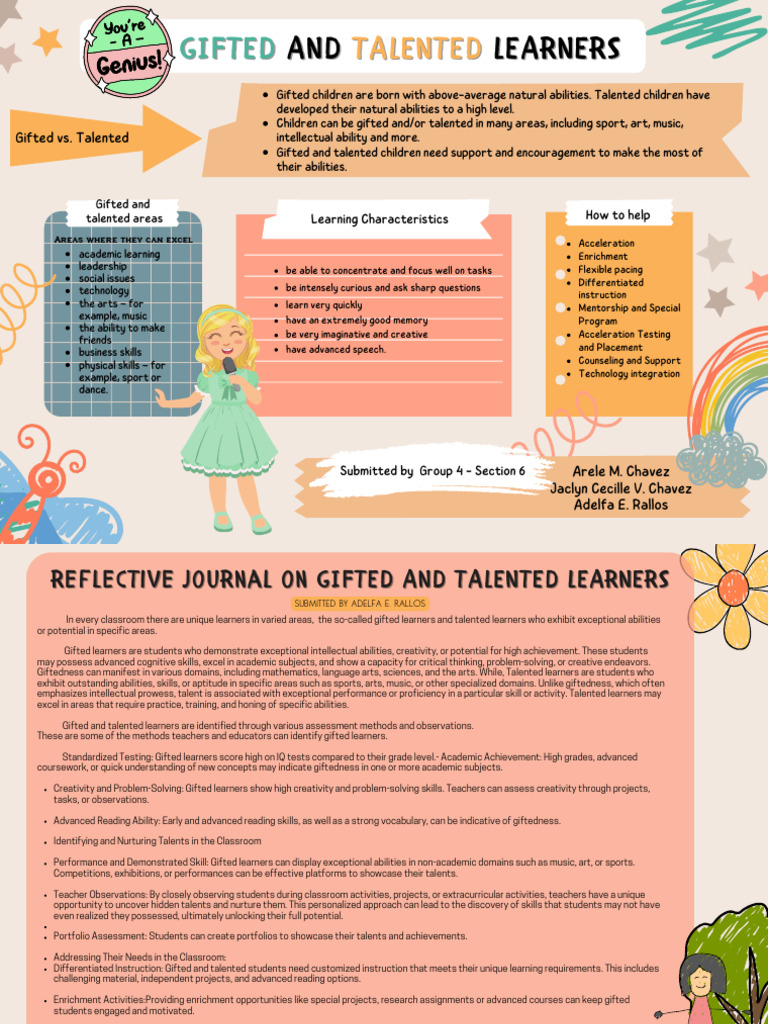 DSPED - 601 - Group 4 Section 6 - Gifted and Talented | PDF | Science & Mathematics