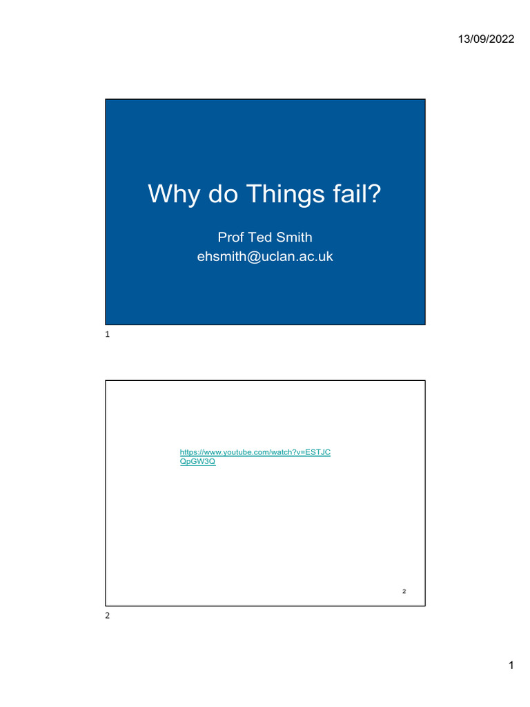 Why Do Things Fail STUDENT | PDF | Wear | Fatigue (Material)