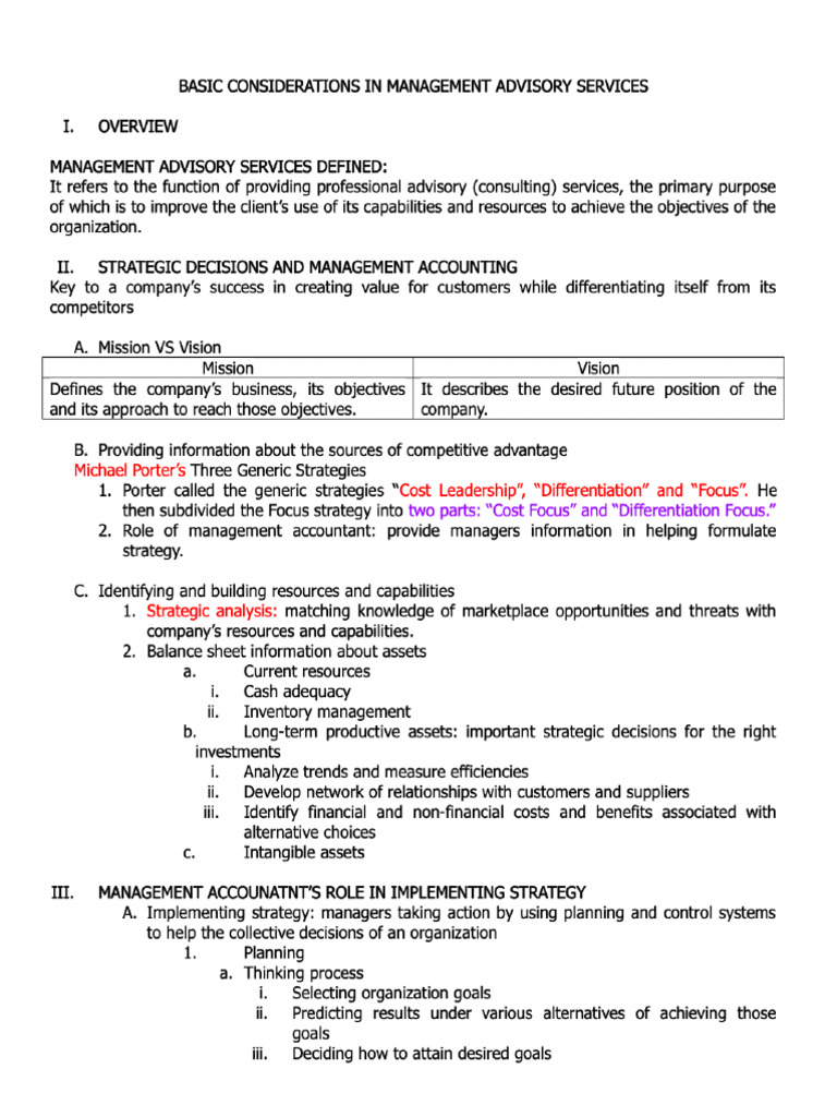 Basic Consideration in Mas | PDF