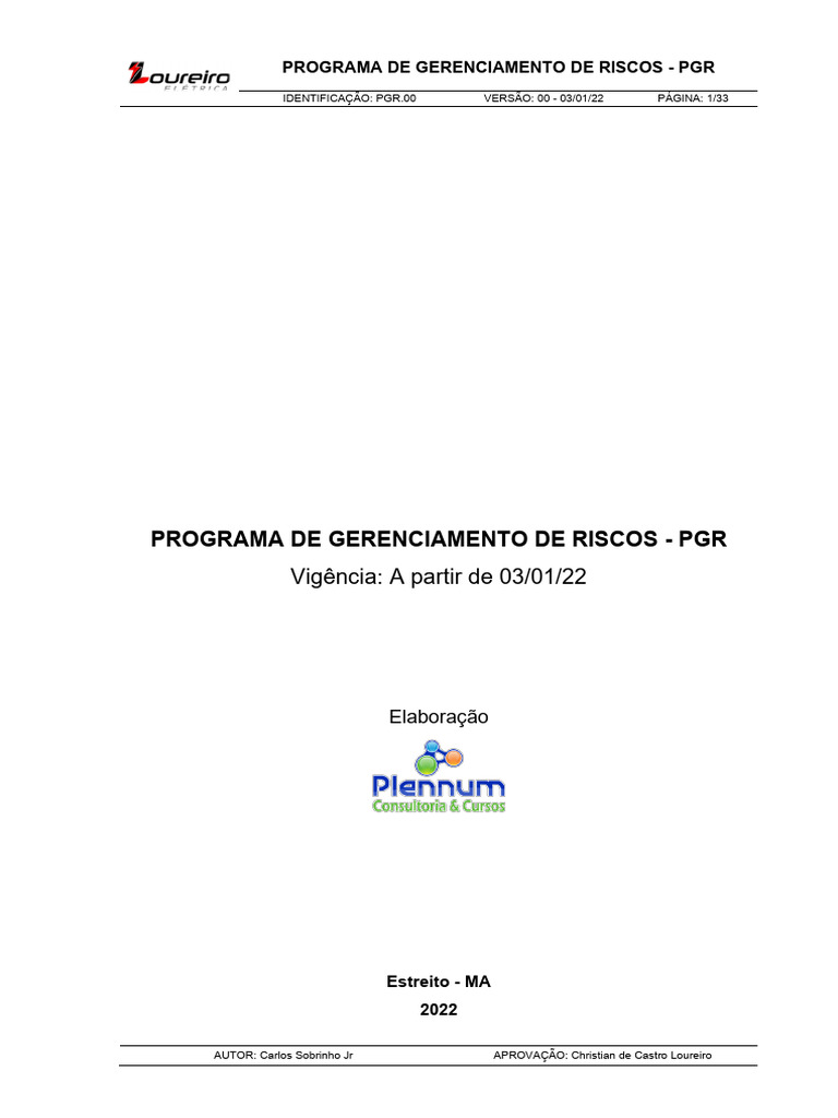 LOUREIROELÉTRICA_PGR_2022 | PDF