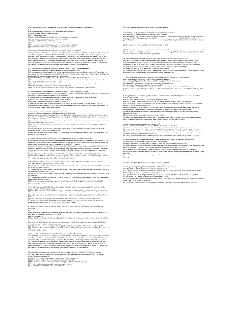 Sheet3 0 | PDF | Globalization | Democracy