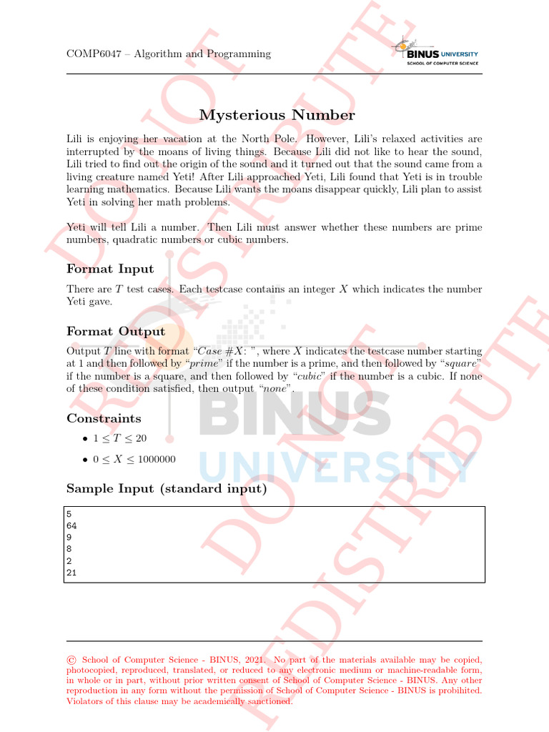 Prob D Pdf Numbers Algorithms And Data Structures 3205