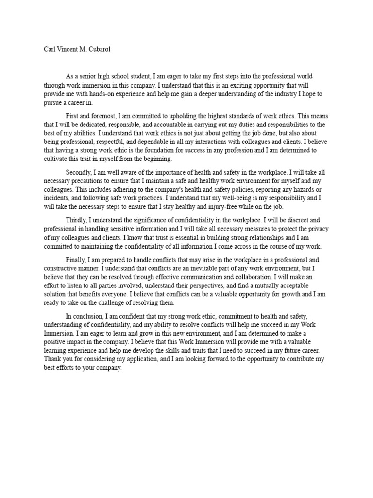 500 word essay carl | PDF | Occupational Safety And Health ...