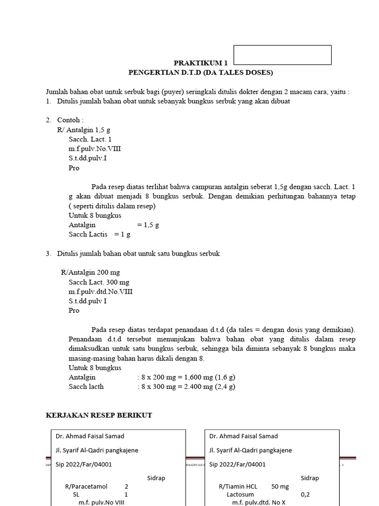 Praktikum 1 Mengenai DTD | PDF