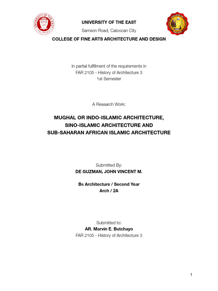 HOA 3 - Assignment - Project | PDF | Mosque | Architectural Design