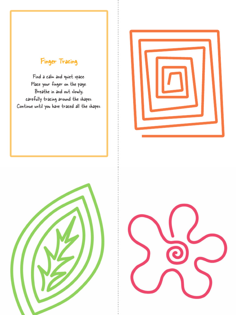 Mindful Finger Tracing Exercise | PDF