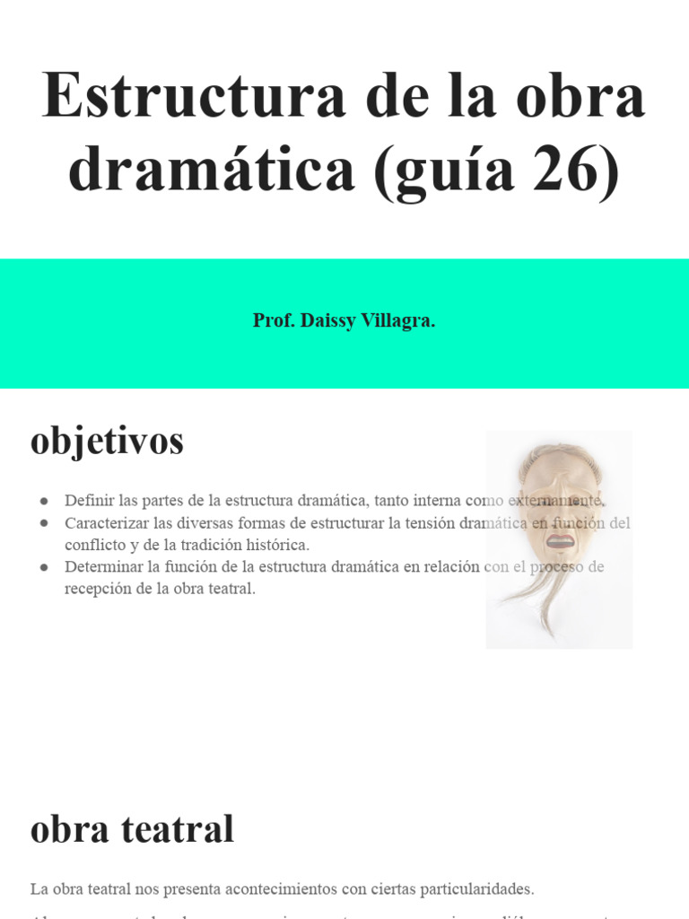 Estructura de la obra dramática | PDF