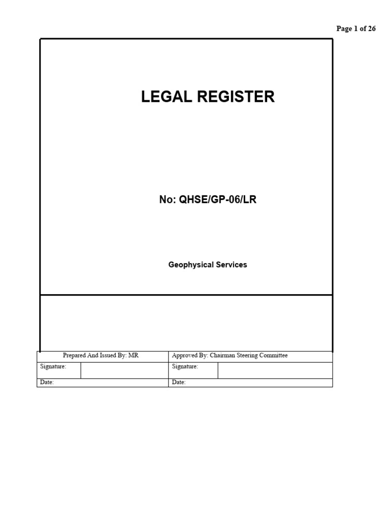Legal Register | PDF | Exhaust Gas | Radio Wave