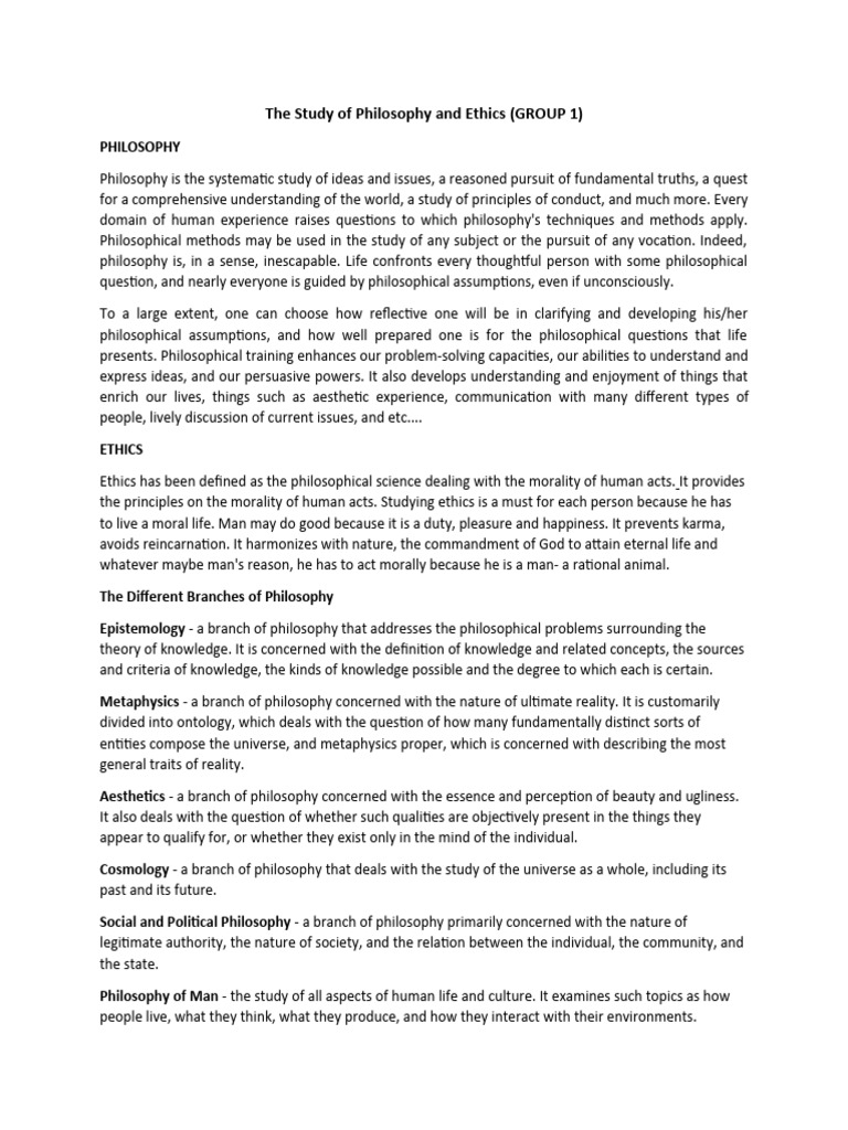 Ethics Reports | PDF | Morality | Reason