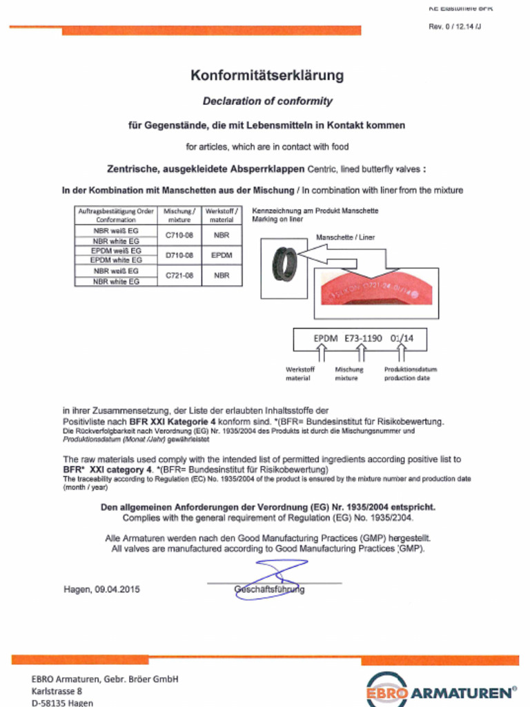 Declaration of Conformity - EG - EN | PDF
