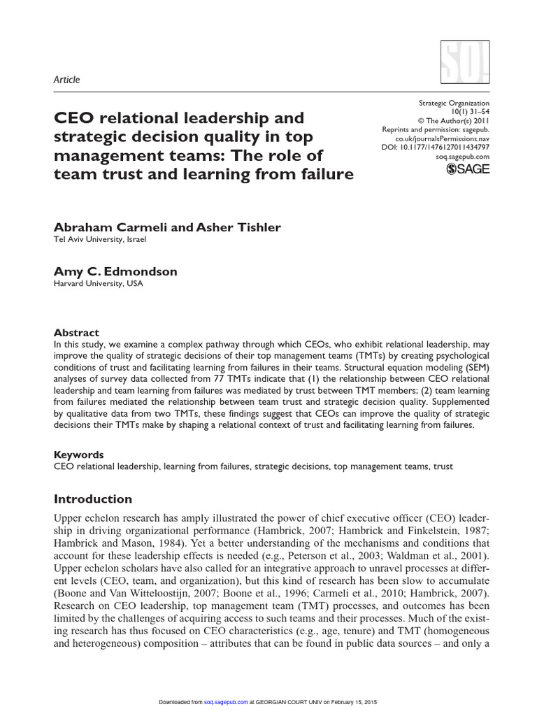 SLT 2 | PDF | Leadership | Learning
