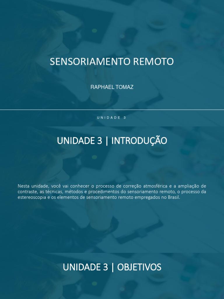 Técnicas de Sensoriamento Remoto | PDF | Sistema de informações ...