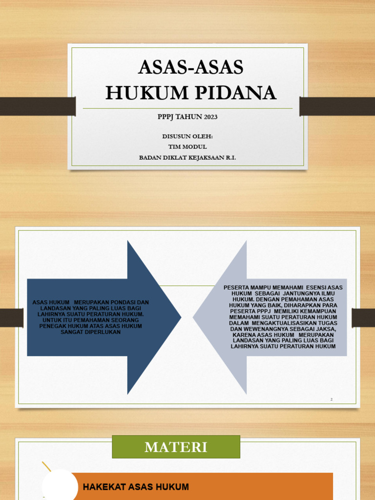 4) Modul Asas-Asas Hukum PPPJ 2023 | PDF
