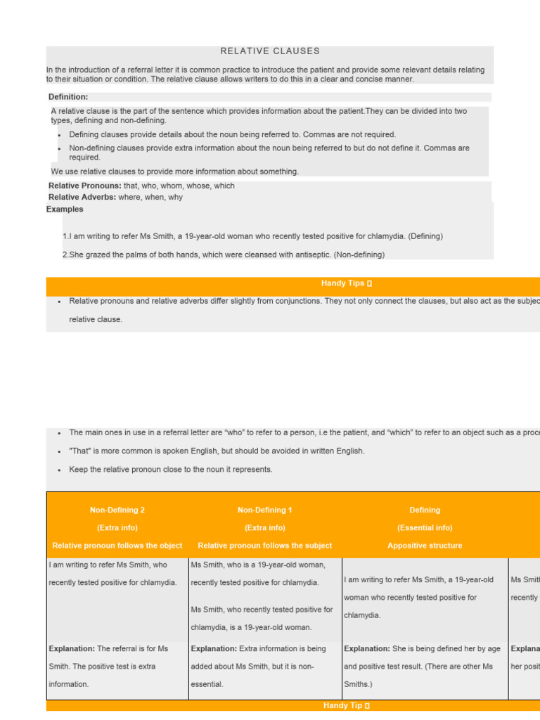Relative Clause | PDF | Linguistics | Linguistic Typology