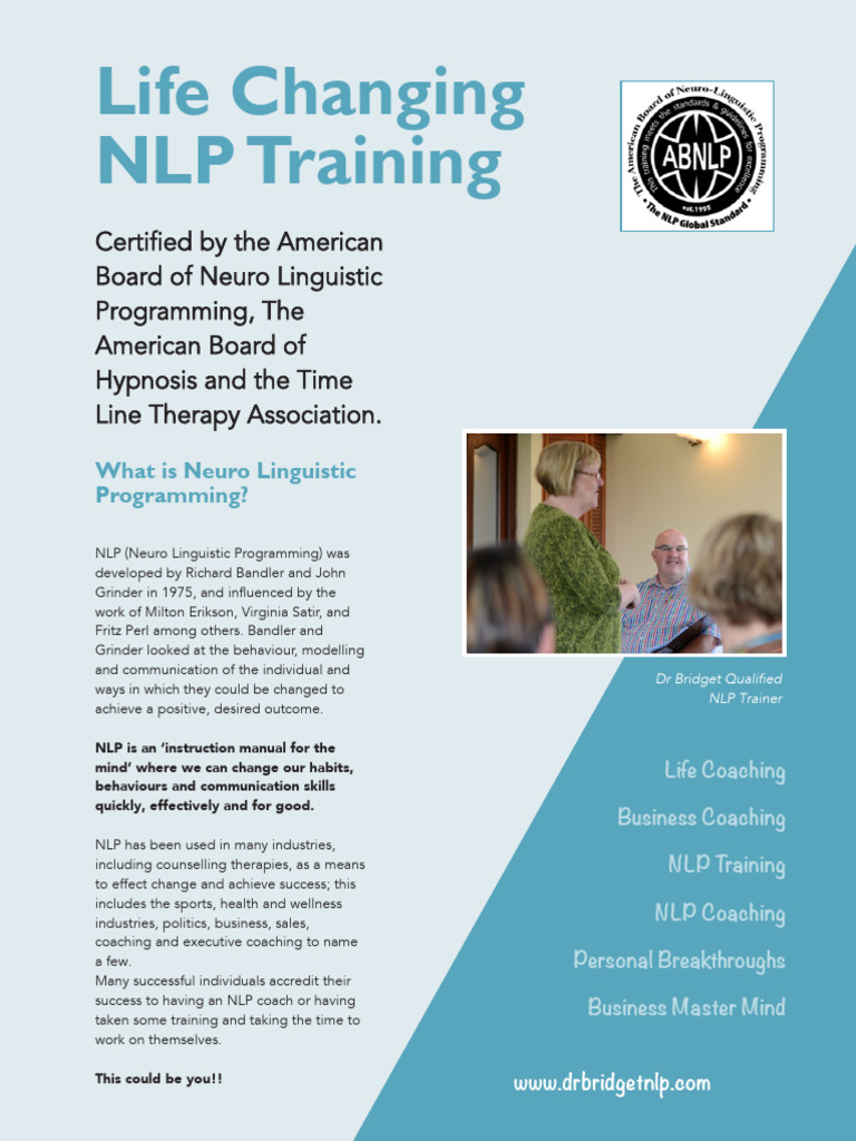 Life Changing NLP Training (PDFDrive) | PDF | Neuro Linguistic ...