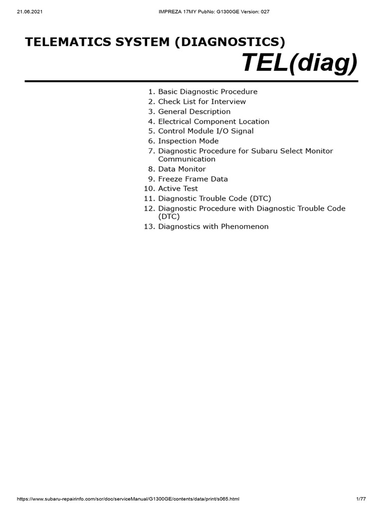 Telematics System (Diagnostics) | PDF | Fuse (Electrical) | Electrical Connector