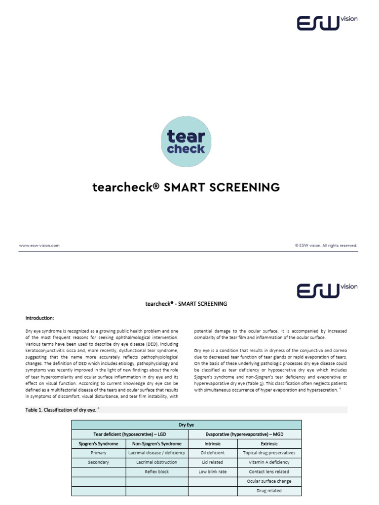 M040GB014A00A-DOC00 - Smart Screening | PDF | Human Eye | Clinical Medicine