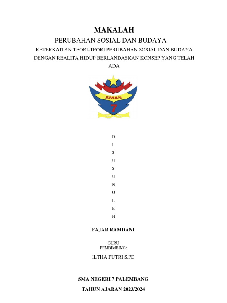 Tugas Makalah Geografi - Fajar Ramdani | PDF | Ilmu Sosial