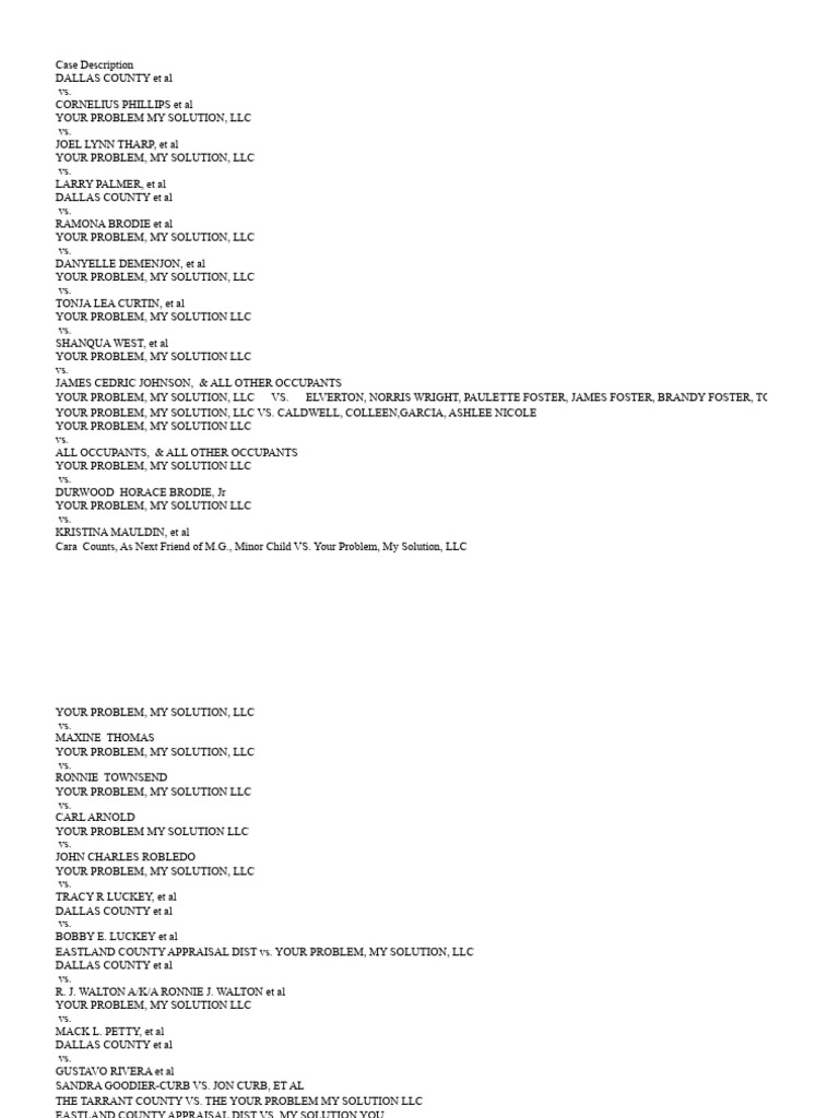 Your Problem My Solution Litigation Pdf Criminal Justice Crime