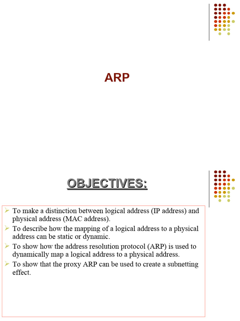ARP | PDF | Internet Protocols | Ip Address