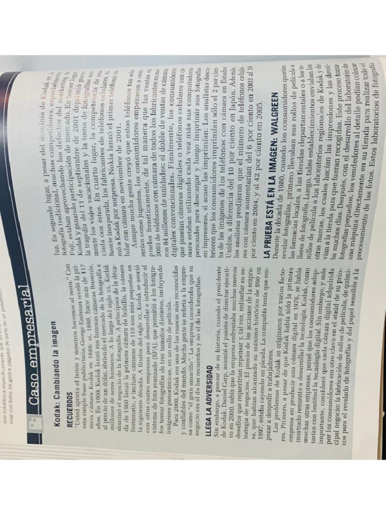 Caso Kodak Hoja 1 | PDF