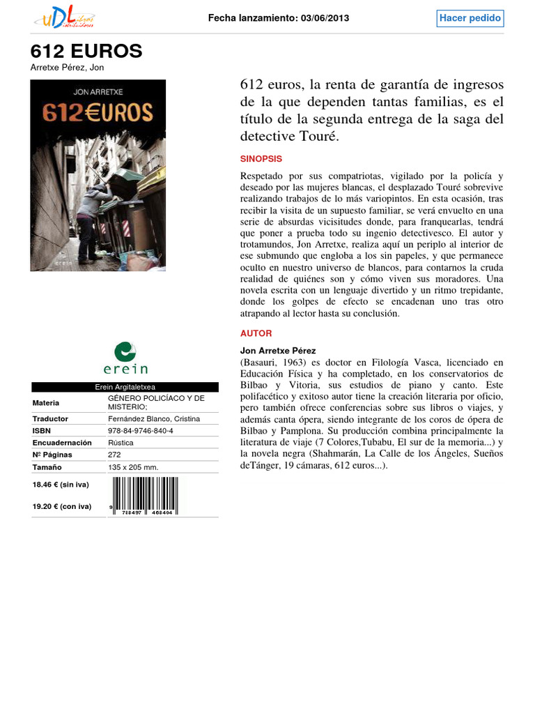 612 Euros | PDF | Ficción general