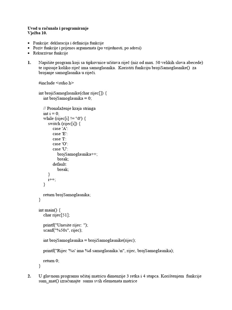 Vjezba 10 Uurp 2018 19 | PDF