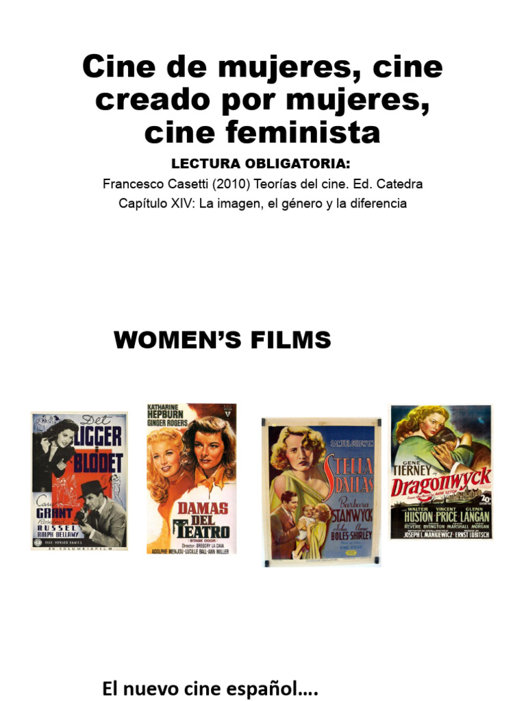 Cine de Mujeres, Cine Creado Por Mujeres, Cine Feminista | PDF