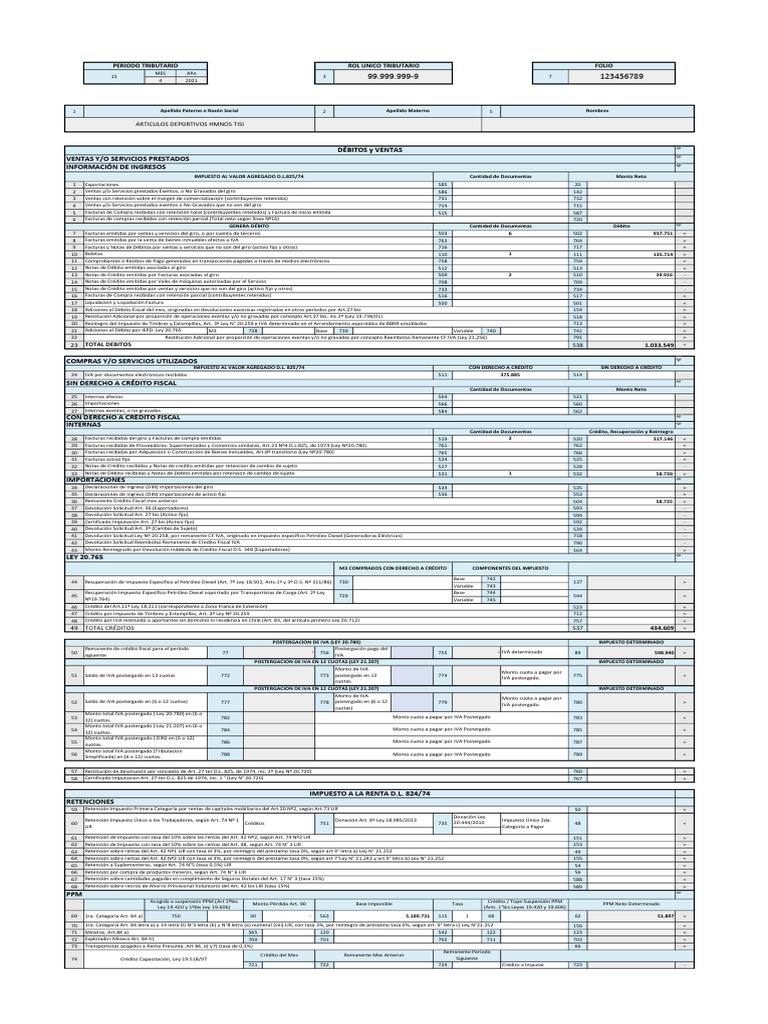 Formulario 29 - Taller IVA | PDF | Impuesto al valor agregado | Impuestos