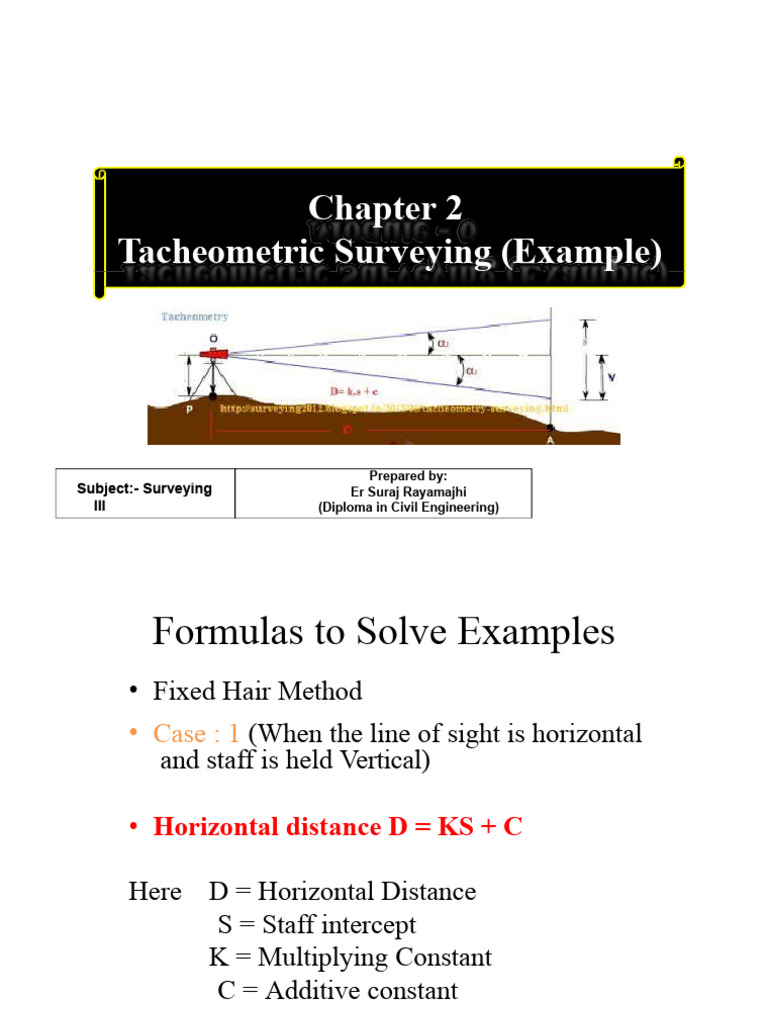 Chapter 2-tacheometric-surveying-examples | PDF | Elementary Geometry ...