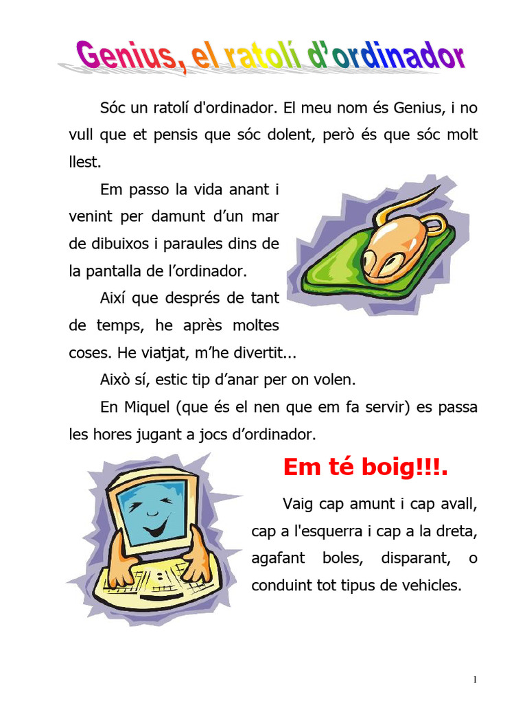 Genius 2C 20el 20ratoli 20d 27ordinador | PDF