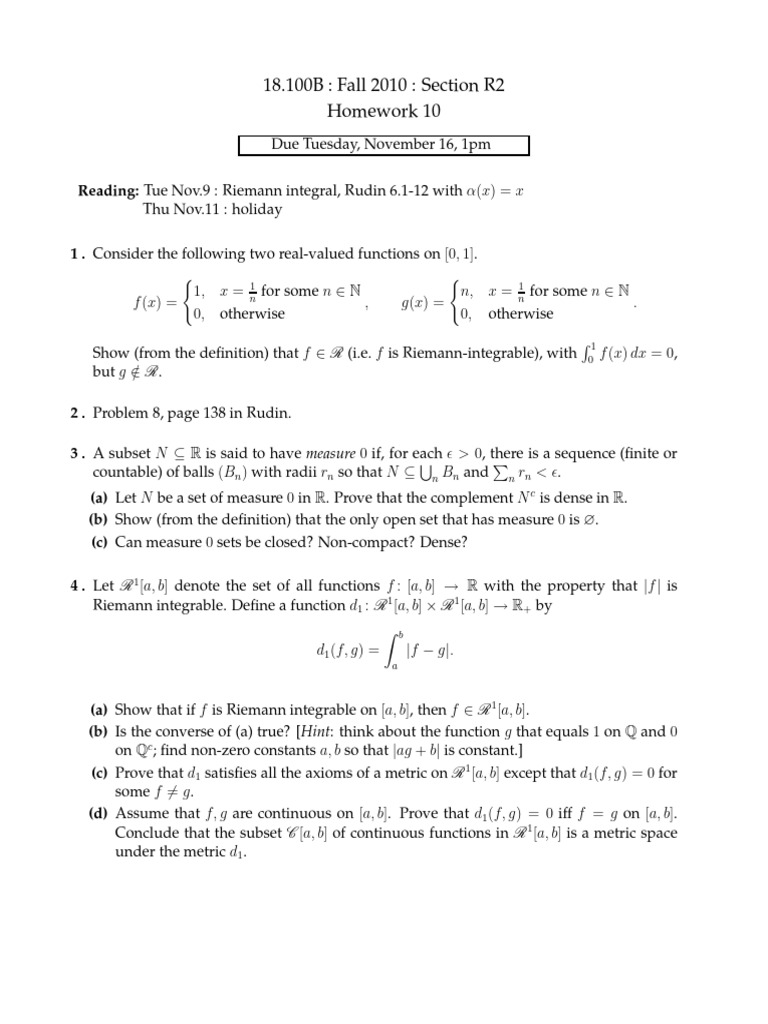 MIT18 100BF10 Pset10 | PDF