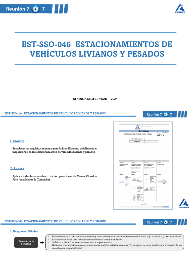 Est-Sso-046 Estacionamientos de Vehículos Livianos y Pesados | PDF | Camión | Estacionamiento