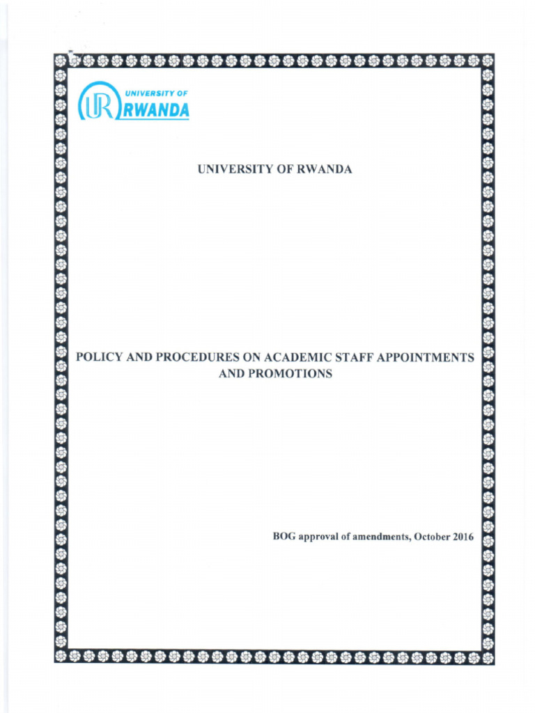 Academic Staff Promotion Guide | PDF | Doctorate | Doctor Of Philosophy