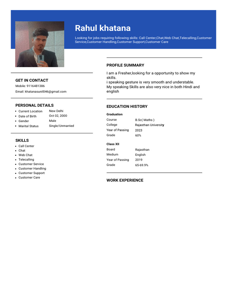 Rahul Resume | PDF