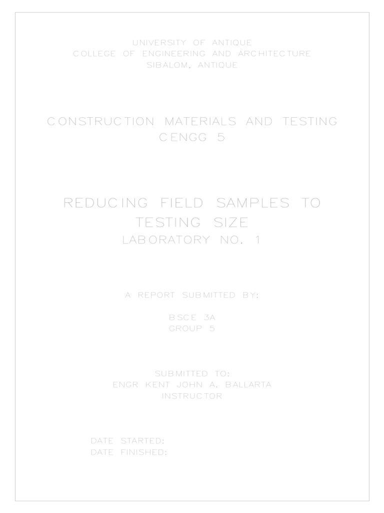 Lab Report Final | PDF | Concrete | Weight