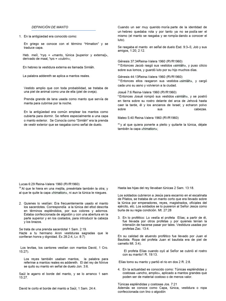 Significado y usos del manto espiritual | PDF | Jesús