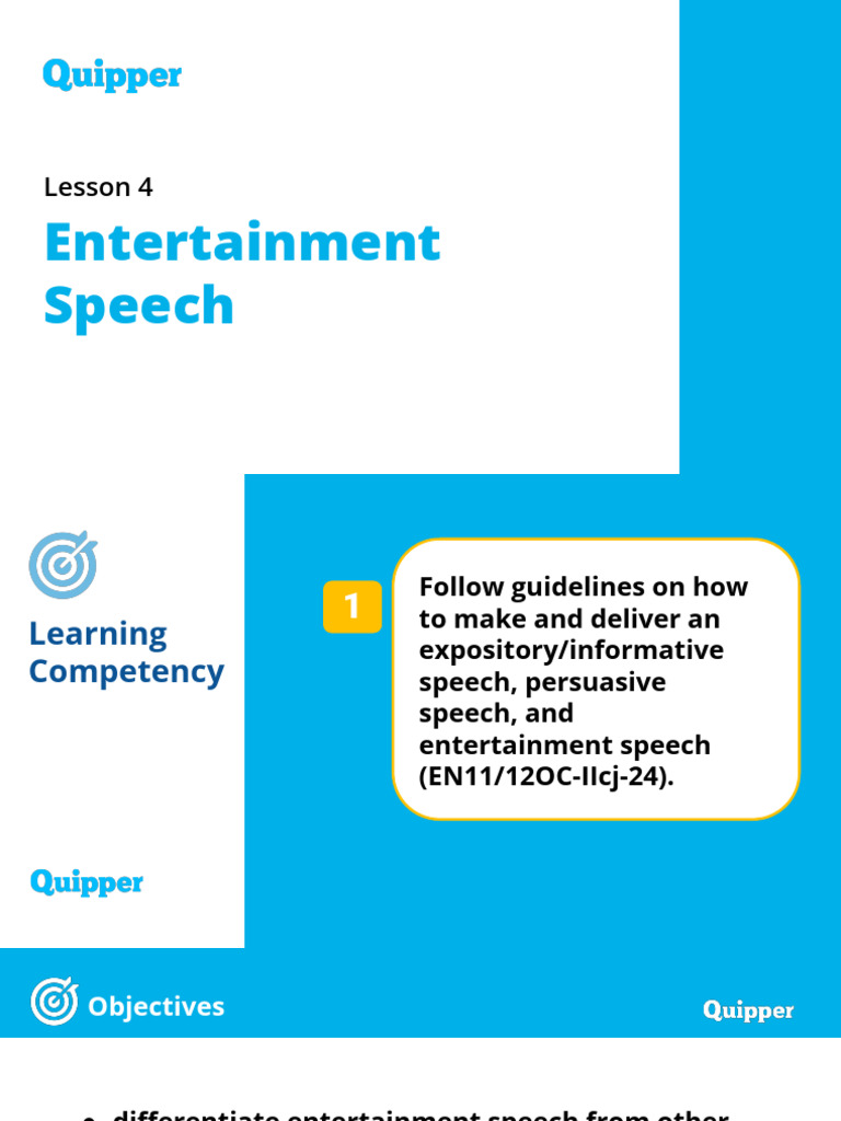 Oral Communication - Grade 11 - Unit 9 - Lesson 4 - Entertainment ...