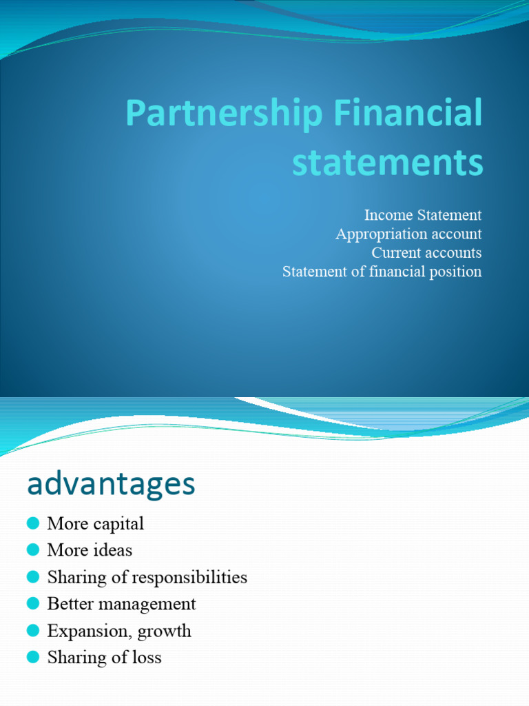 Partnership Income Statement Overview | PDF | Income Statement | Interest