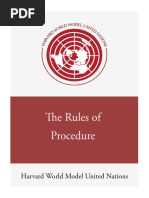Model United Nations Rules of Procedure | PDF | Committee | United ...